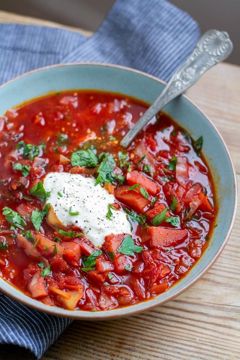 Instant Pot Borscht Recipe (Beet Soup)
