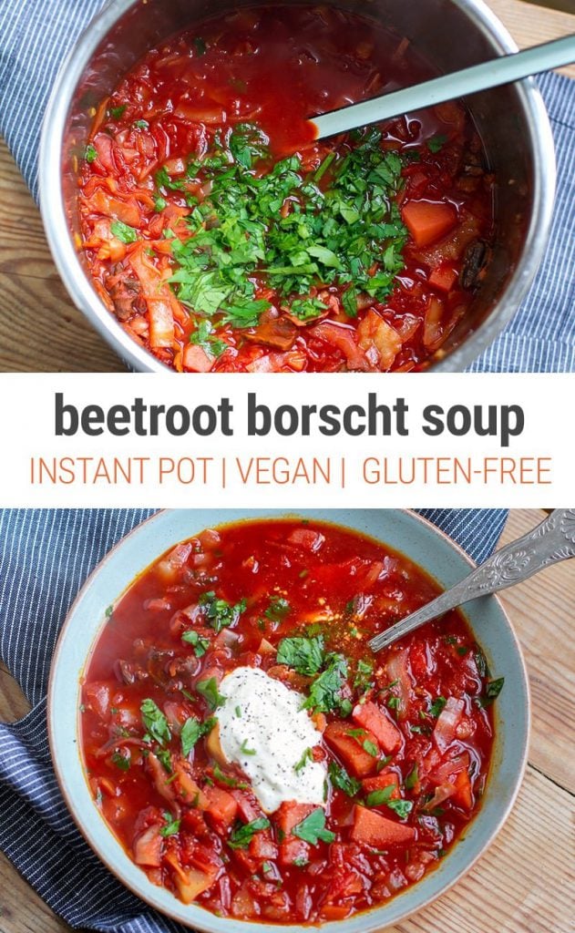 Instant Pot Borscht Recipe (Beet Soup)