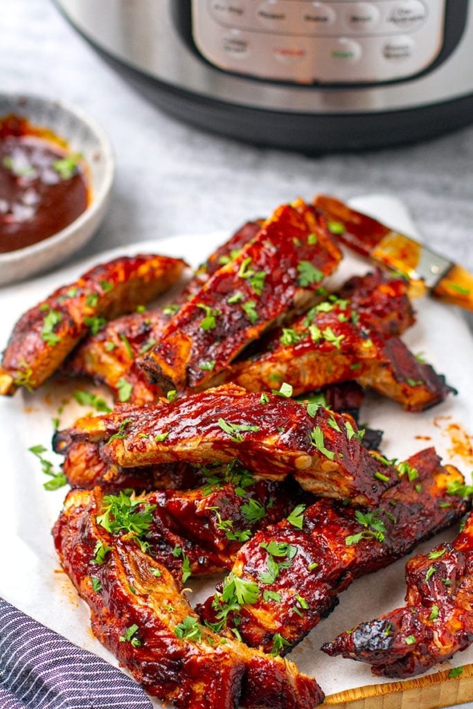 Instant Pot BBQ Ribs (Duo Crisp Air Fryer or Oven Finish)
