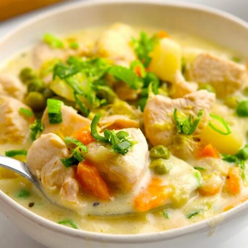 Instant Pot Chicken Stew With Leeks, Carrots & Peas